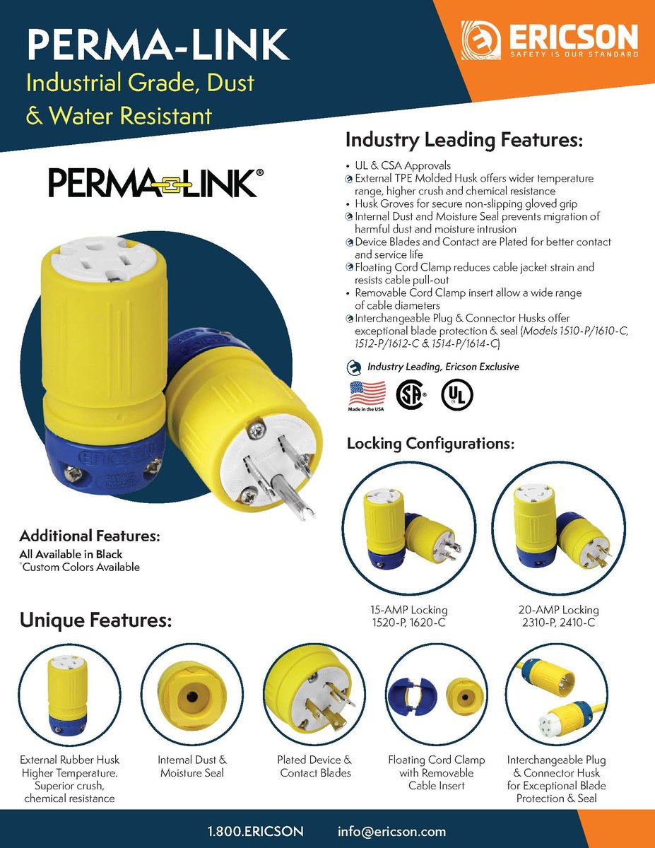 Connect to 100% American Made Quality with Ericson Wiring Devices